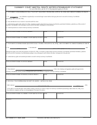 DA Form 3881 Download Fillable PDF, Rights Warning Procedure/Waiver ...