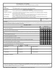 DA Form 4730 Download Fillable PDF, Certificate for Performance of ...