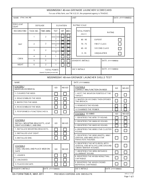 Da Form 7680 R Fillable - Printable Forms Free Online