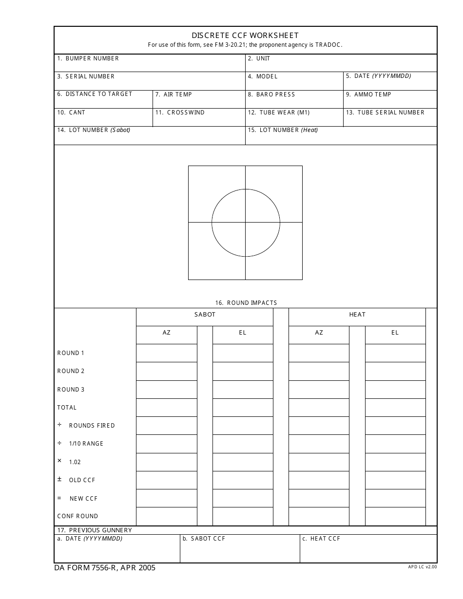 DA Form 7556-R - Fill Out, Sign Online and Download Fillable PDF ...