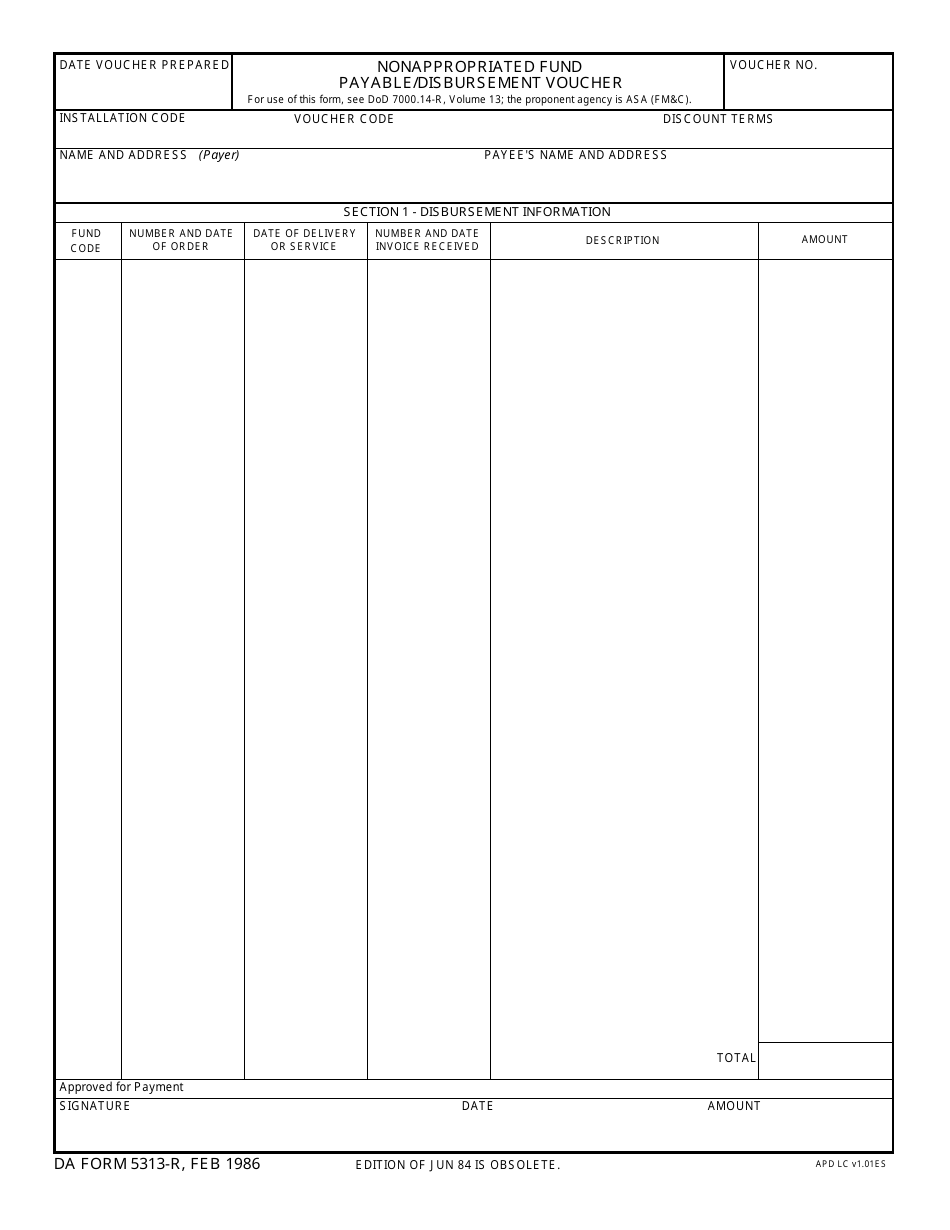 DA Form 5313-R - Fill Out, Sign Online and Download Fillable PDF ...