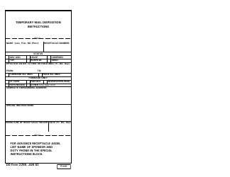 DD Form 3048 Download Fillable PDF or Fill Online Disposition of Organs ...