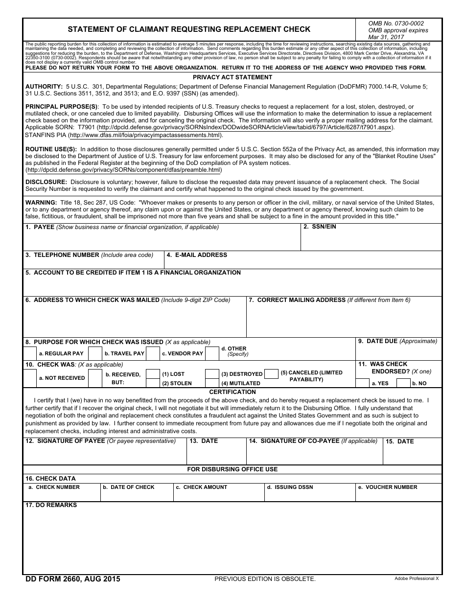 DD Form 2660 - Fill Out, Sign Online and Download Fillable PDF ...