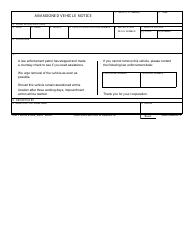 DD Form 1695 Download Fillable PDF, Notice of Revision (Nor ...