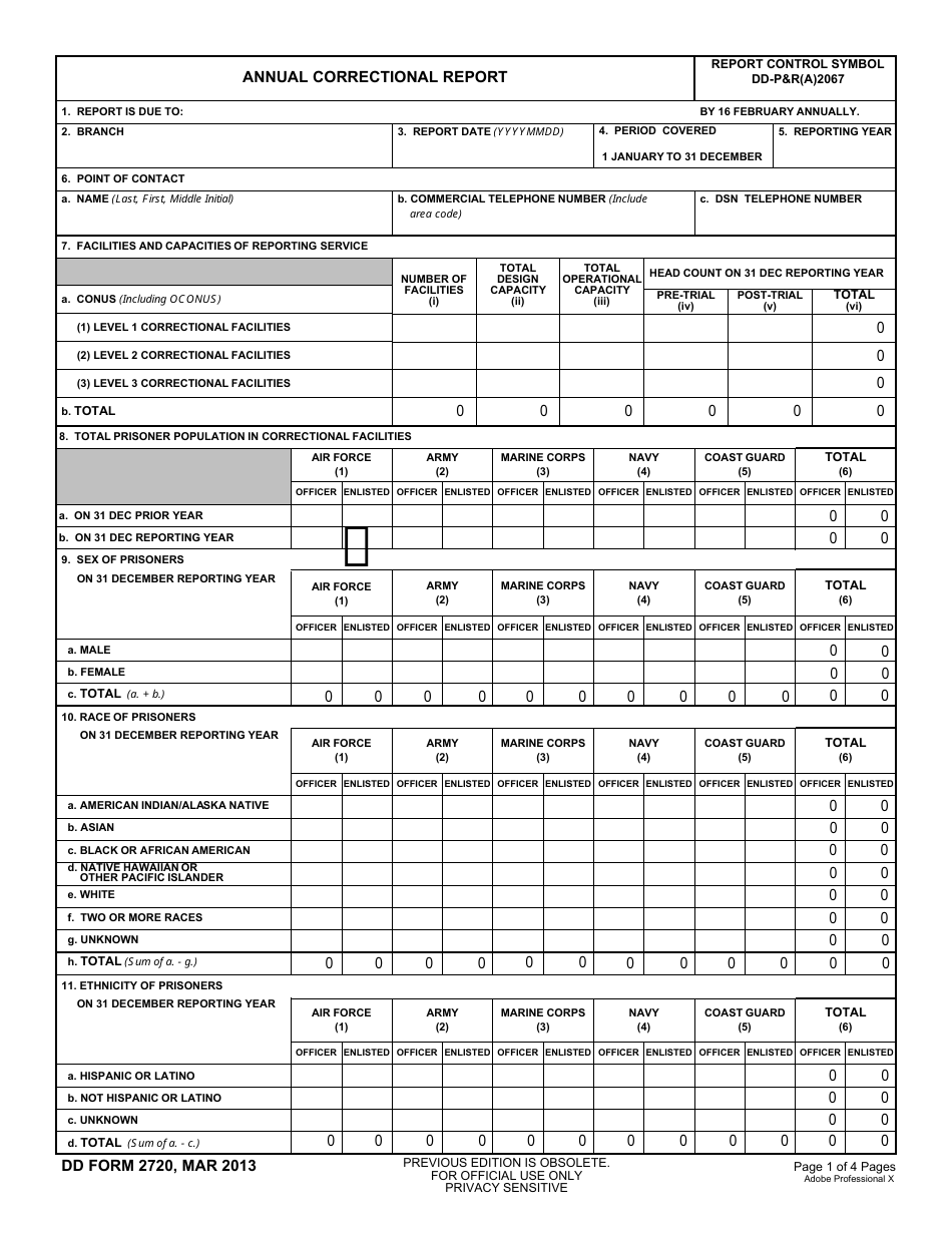 DD Form 2720 - Fill Out, Sign Online and Download Fillable PDF ... DD Form 2720 - Fill Out, Sign Online and Download Fillable PDF ...