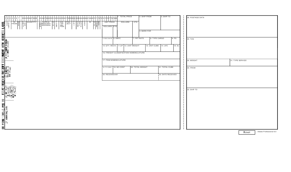 Da Form 1348 6 Fillable - Printable Forms Free Online