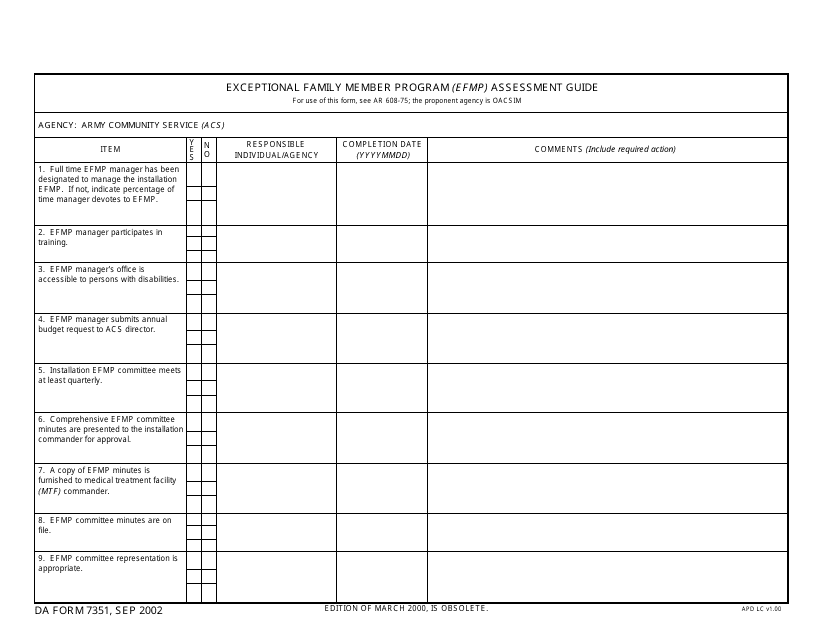 Da Form 7246 Fillable - Printable Forms Free Online