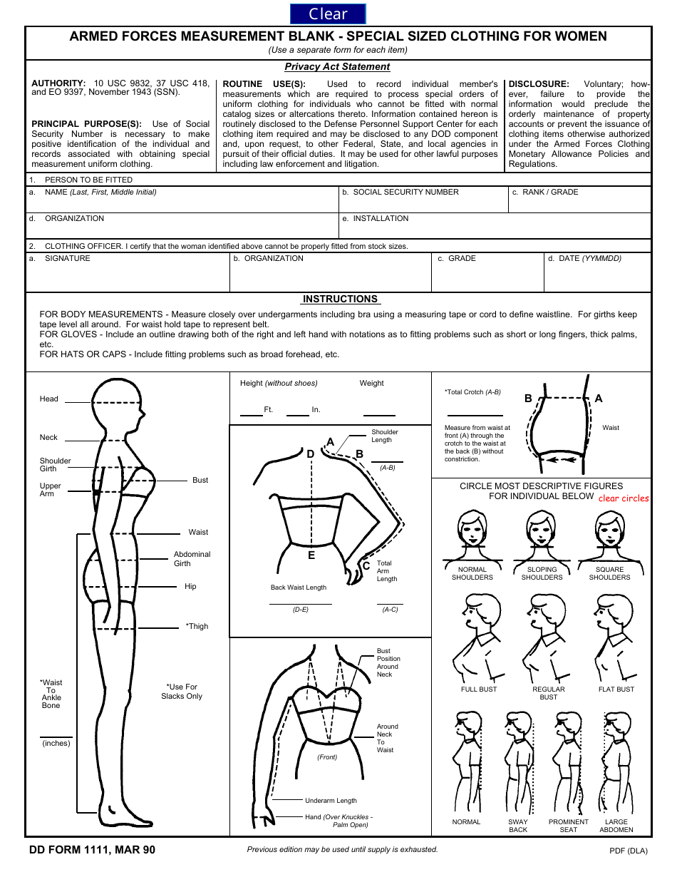 DD Form 1111 - Fill Out, Sign Online and Download Fillable PDF ...