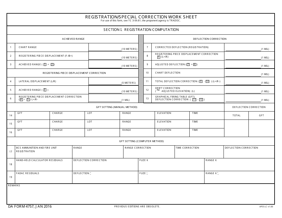 DA Form 4757 - Fill Out, Sign Online and Download Fillable PDF ...