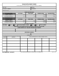 DA Form 5957 Download Fillable PDF or Fill Online Radar Deployment ...