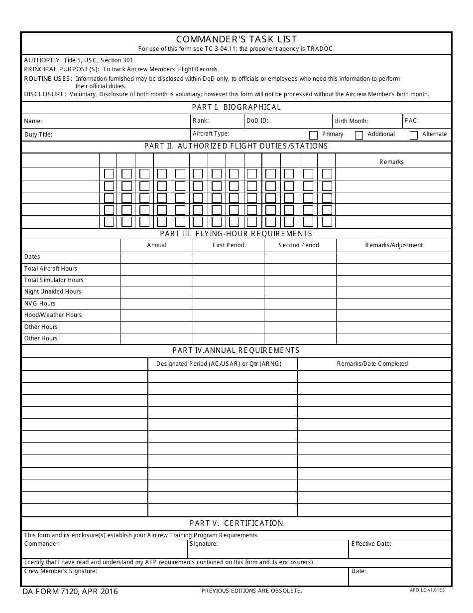 DA Form 7120 - Fill Out, Sign Online and Download Fillable PDF ...