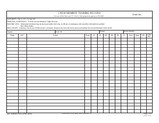 DA Form 7122 Download Fillable PDF or Fill Online Crew Member Training ...