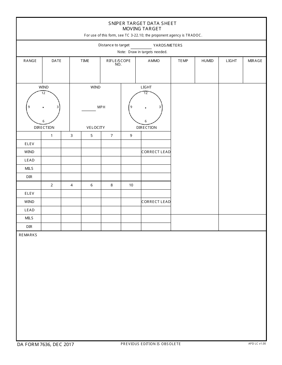 DA Form 7636 - Fill Out, Sign Online and Download Fillable PDF ...