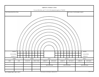 DA Form 5212 Download Fillable PDF, Gunner's Reference Card ...