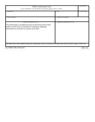 DA Form 7784 Download Fillable PDF or Fill Online Tadss Cerification ...