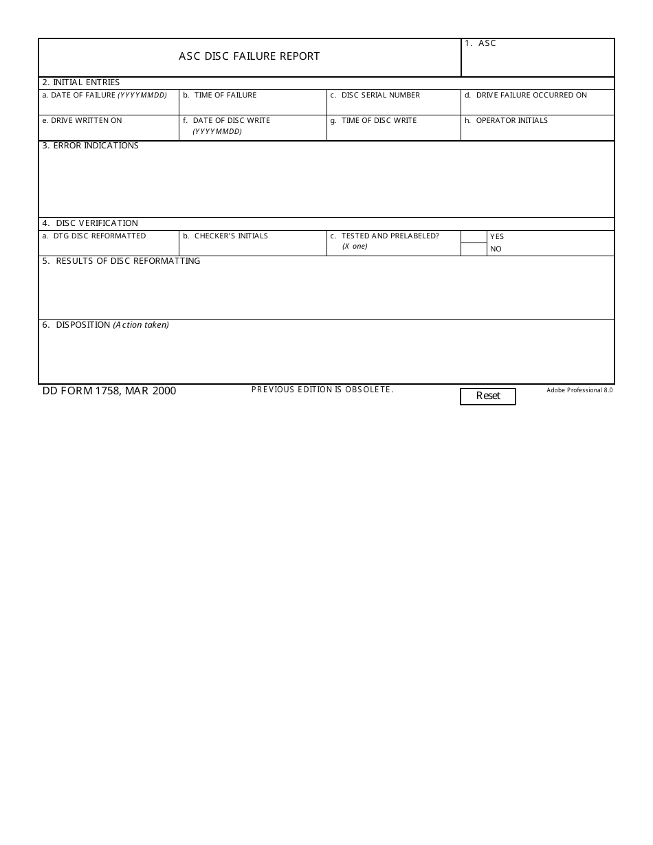 DD Form 1758 - Fill Out, Sign Online and Download Fillable PDF ...