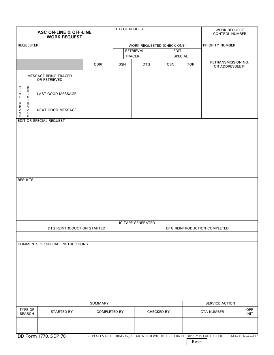 DD Form 1770 - Fill Out, Sign Online and Download Fillable PDF ...