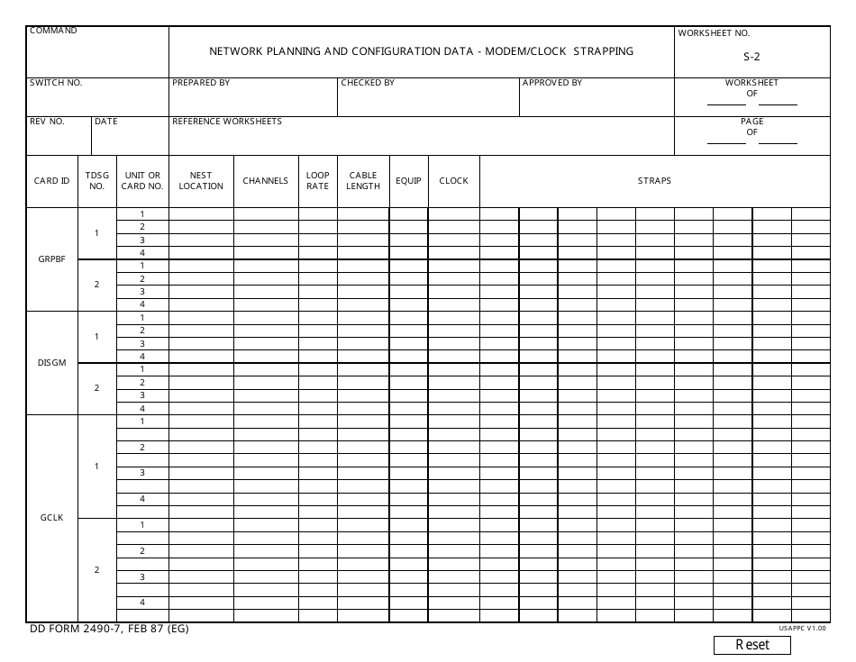 DD Form 2490-7 - Fill Out, Sign Online and Download Fillable PDF ...