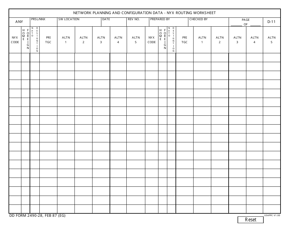 DD Form 2490-28 - Fill Out, Sign Online and Download Fillable PDF ...