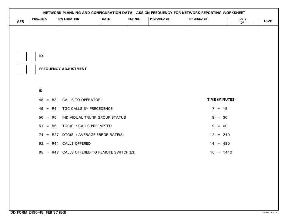 DD Form 2490-45 - Fill Out, Sign Online and Download Printable PDF ...