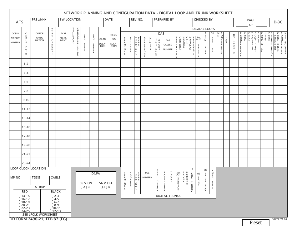 DD Form 2490-21 - Fill Out, Sign Online and Download Fillable PDF ...