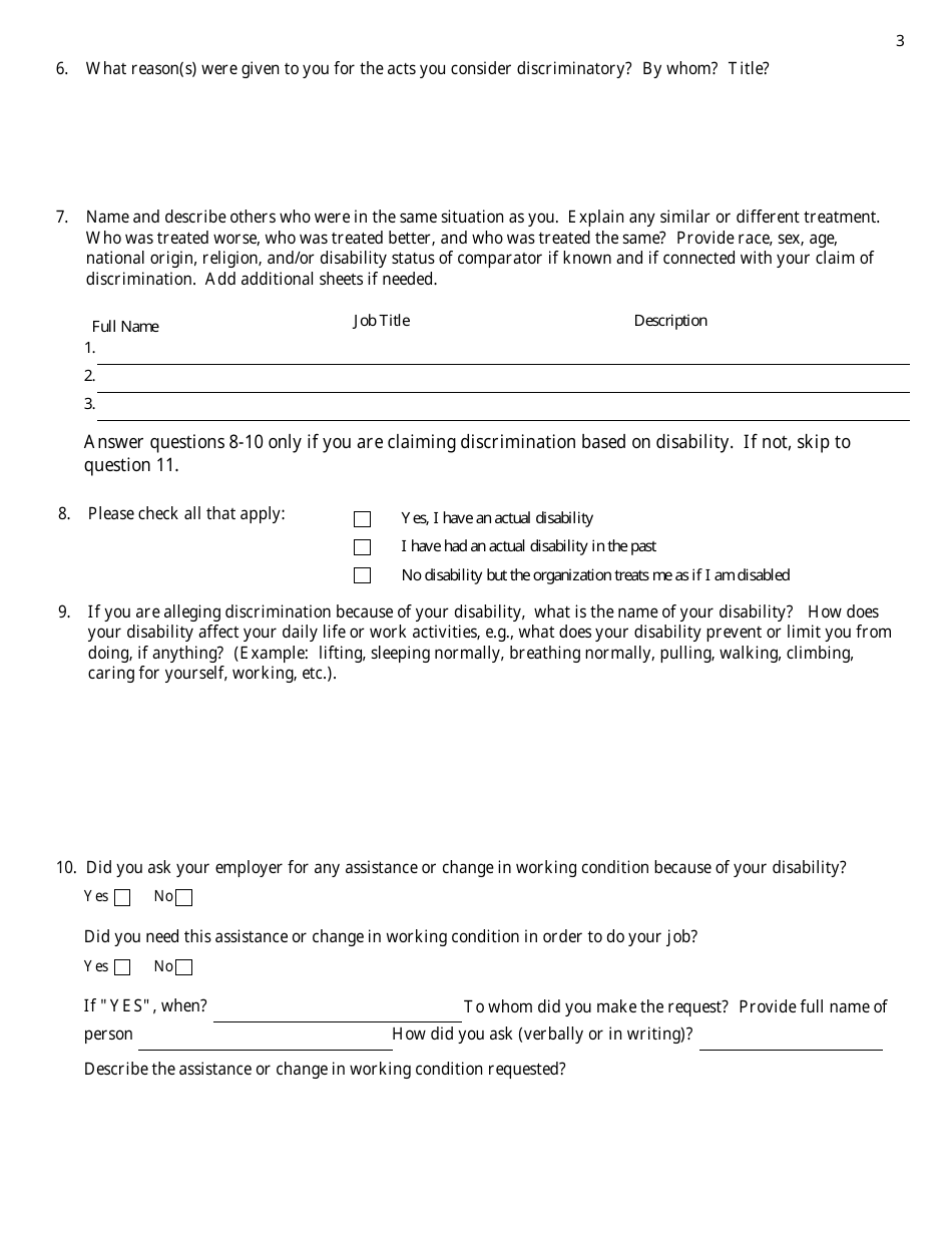Intake Questionnaire - Fill Out, Sign Online and Download PDF ...