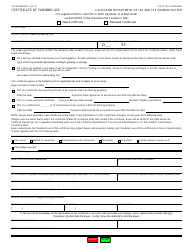 Form CDTFA-608 Download Fillable PDF or Fill Online Certificate of ...
