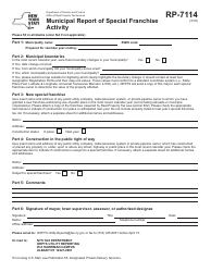 Form RP-7114 Download Fillable PDF or Fill Online Municipal Report of ...
