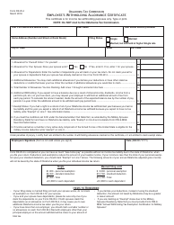 OTC Form W-4 Download Fillable PDF or Fill Online Employee's Withholding Allowance Certificate ...