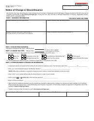 Form 163 Download Fillable PDF or Fill Online Notice of Change or ...