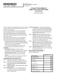 Form DR1093 - Fill Out, Sign Online and Download Fillable PDF, Colorado ...