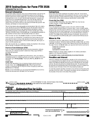 Form FTB3536 - 2018 - Fill Out, Sign Online and Download Fillable PDF, California | Templateroller