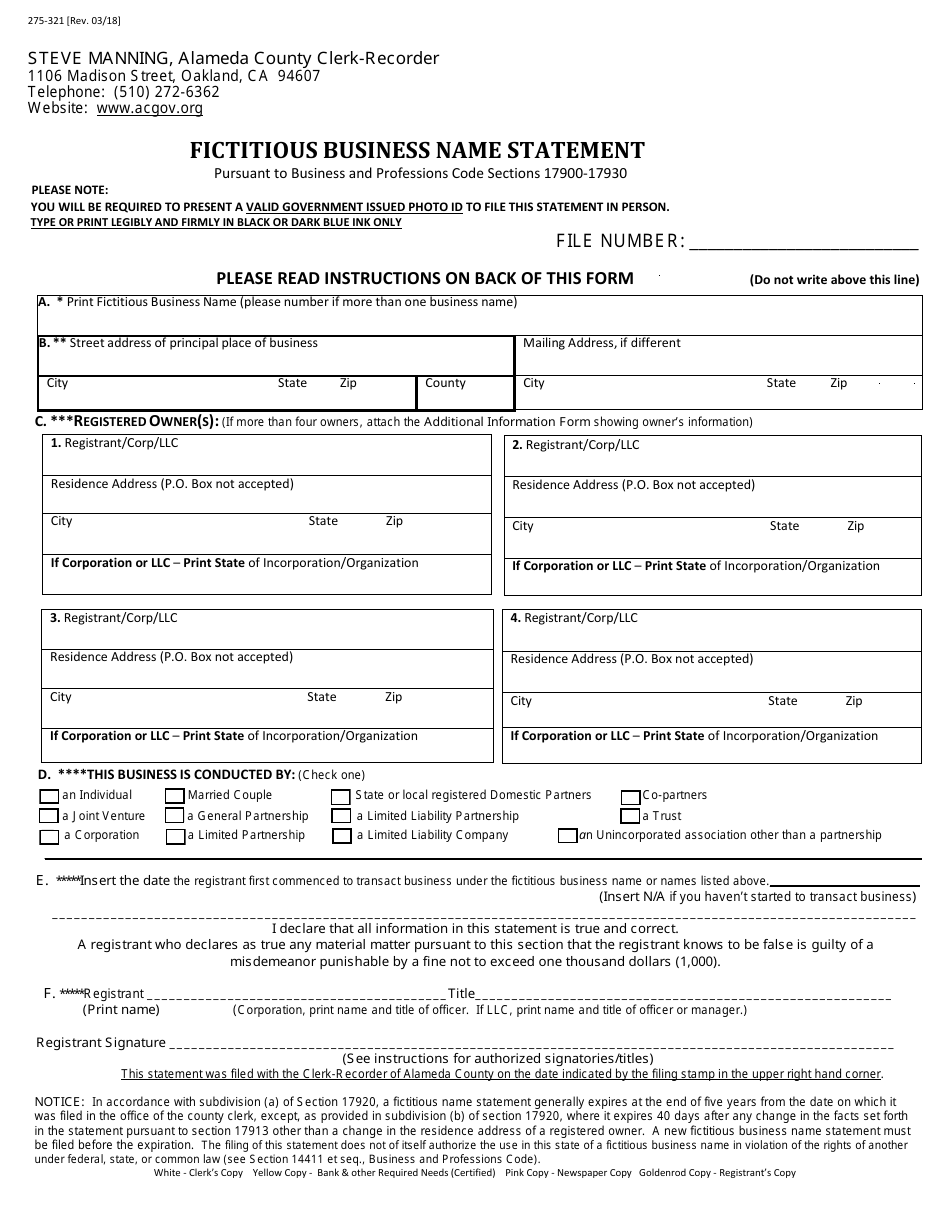 Form 275-321 - Fill Out, Sign Online and Download Fillable PDF, County ...