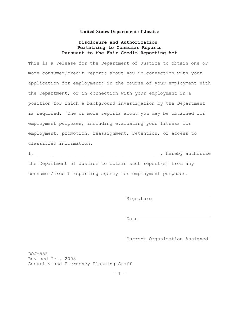 Form DOJ-555 - Fill Out, Sign Online and Download Fillable PDF ...