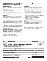 Form 593-V Download Printable PDF or Fill Online Payment Voucher for ...