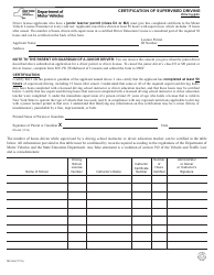 Form MV-262 Download Fillable PDF or Fill Online Certification of ...