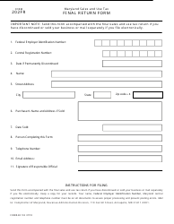 Form 202FR Download Fillable PDF or Fill Online Maryland Sales and Use ...