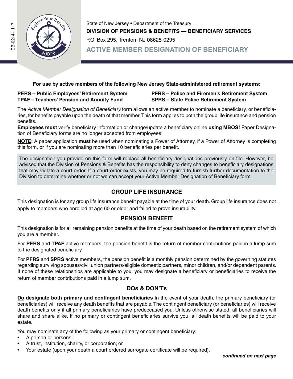 Form EB-0214-01117 - Fill Out, Sign Online and Download Printable PDF ...