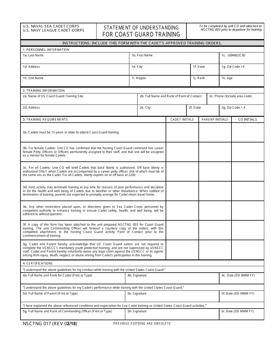 Form NSCTNG017 - Fill Out, Sign Online and Download Printable PDF ...