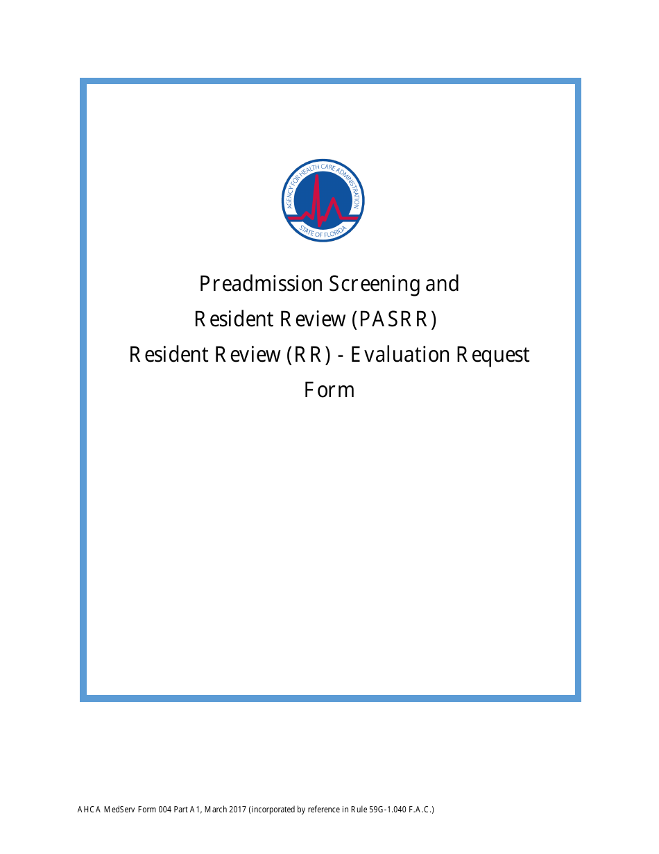 AHCA MedServ Form 004 Part A1 - Fill Out, Sign Online and Download ...