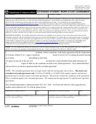 VA Form 22-8692A Download Fillable PDF or Fill Online Extended Student Work-Study Agreement ...