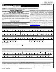 VA Form 24-0296 Download Fillable PDF or Fill Online Direct Deposit ...