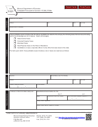 Form 5121 - Fill Out, Sign Online and Download Fillable PDF, Missouri ...