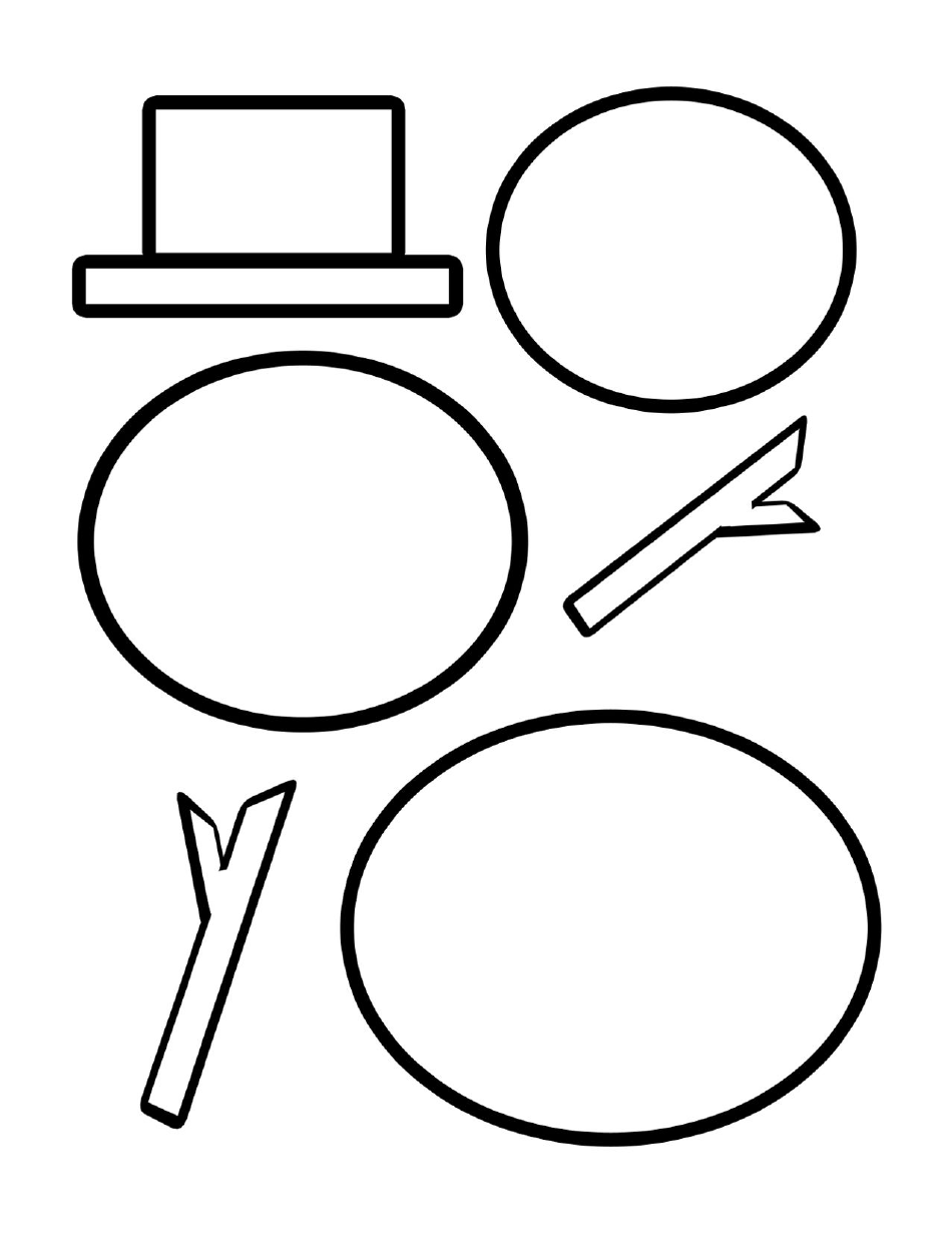 Snowman s Parts Cut Out Template Download Printable PDF Templateroller