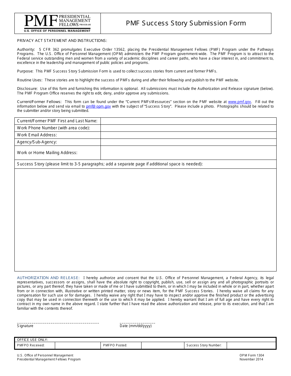 OPM Form 1304 - Fill Out, Sign Online and Download Fillable PDF ... OPM Form 1304 - Fill Out, Sign Online and Download Fillable PDF ...