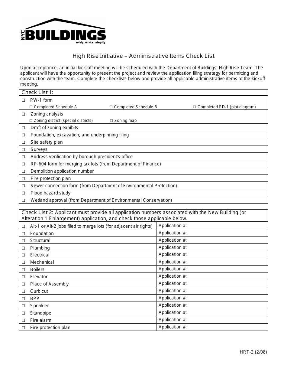 Form HRT-2 - Fill Out, Sign Online and Download Fillable PDF, New York ...