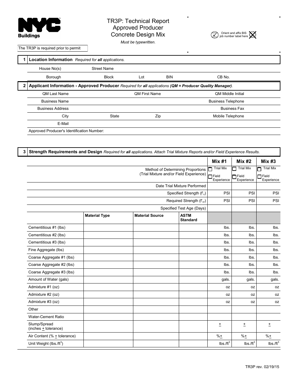 Form TR3P - Fill Out, Sign Online and Download Fillable PDF, New York ...