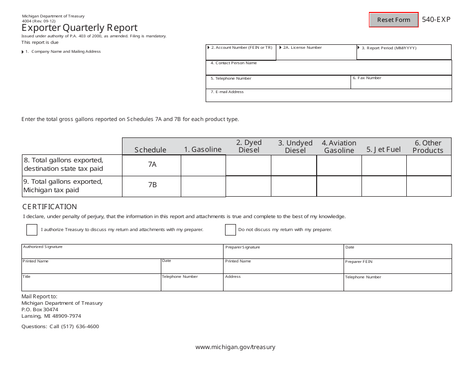 Form 4004 (500-EXP) - Fill Out, Sign Online and Download Fillable PDF ...