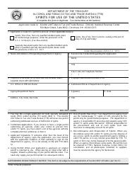 TTB Form 5150.33 Download Fillable PDF or Fill Online Spirits for Use ...