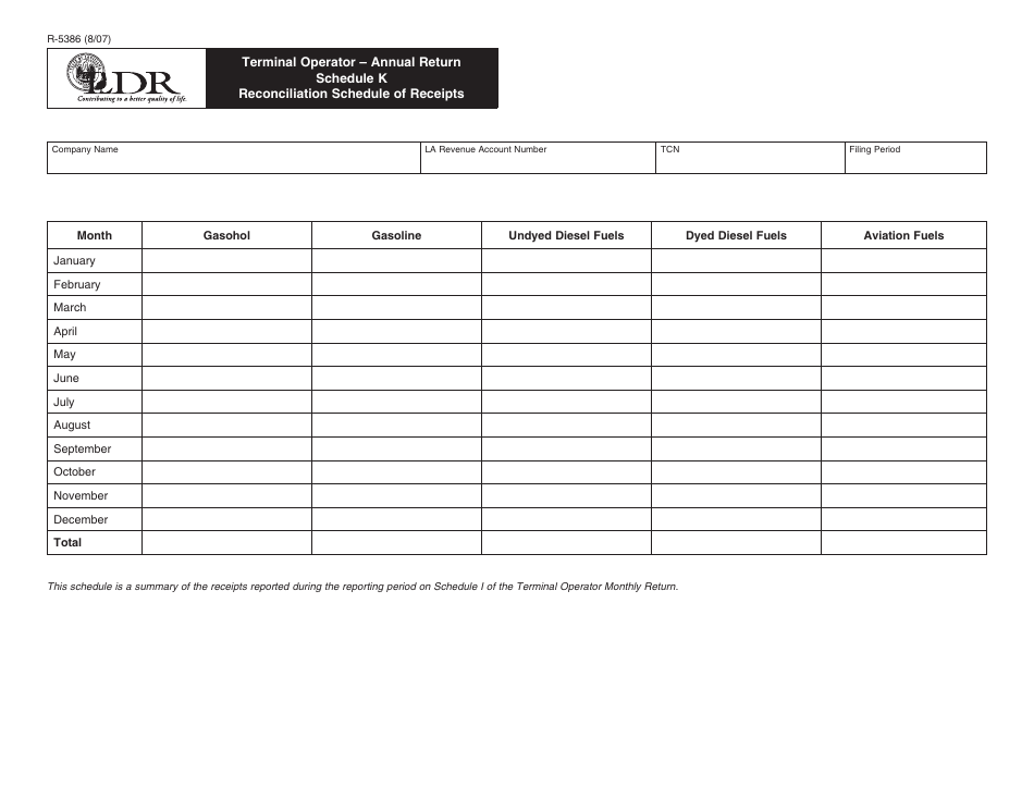 Form R-5386 - Fill Out, Sign Online and Download Fillable PDF ...